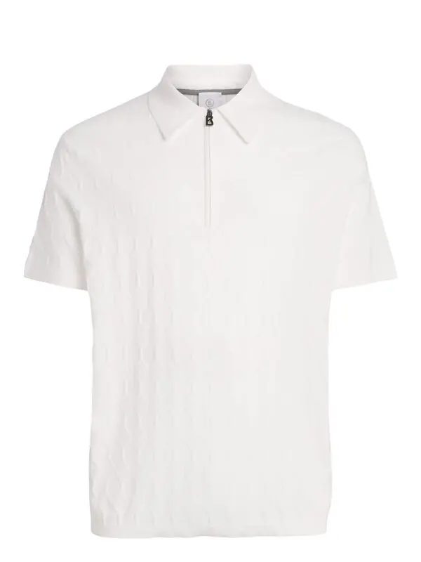 Bogner Knitted Maxim Polo Shirt - White