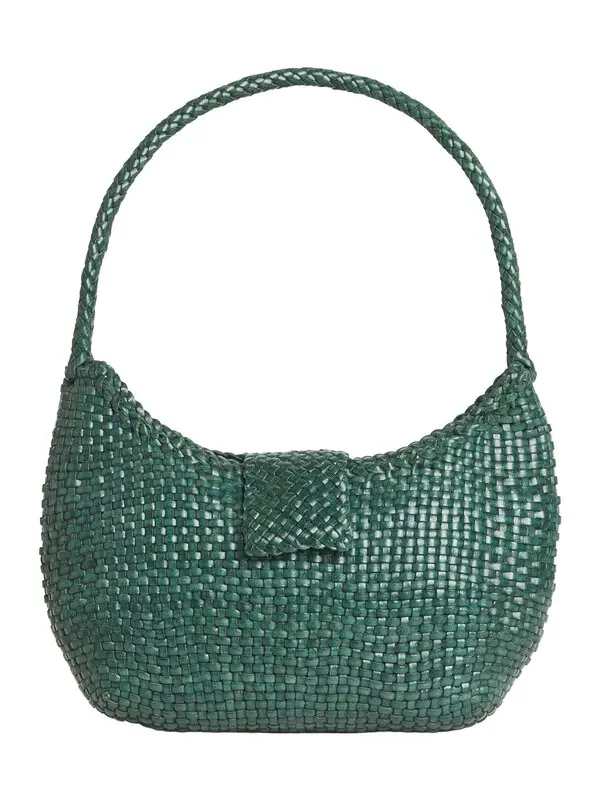 Rixo X Dragon Diffusion Leather Saoirse Shoulder Bag - Green