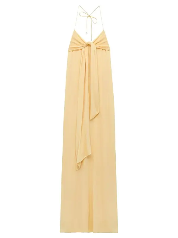 Loewe X Paula’s Ibiza Crepe Jersey Maxi Dress - Beige
