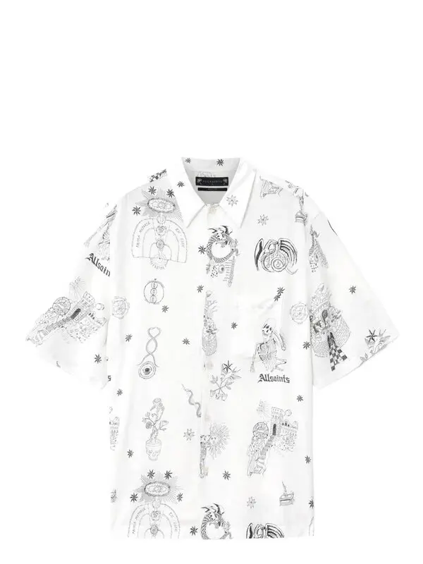 ALLSAINTS Printed Terra Shirt - Ivory