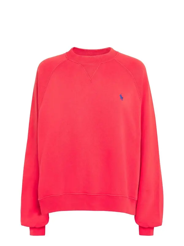 Polo Ralph Lauren Cotton-blend Polo Pony Sweatshirt - Red
