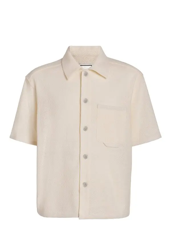 WOOYOUNGMI Seersucker Short-sleeve Shirt - White