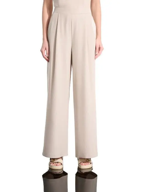 Joseph Ribkoff Stretch Woven Pull-on Wide Leg Pants - Moonstone