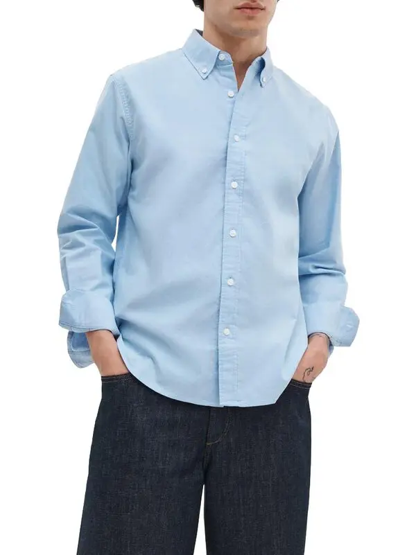 Rag & Bone Classic Fit Oxford Button-down Shirt - Blue