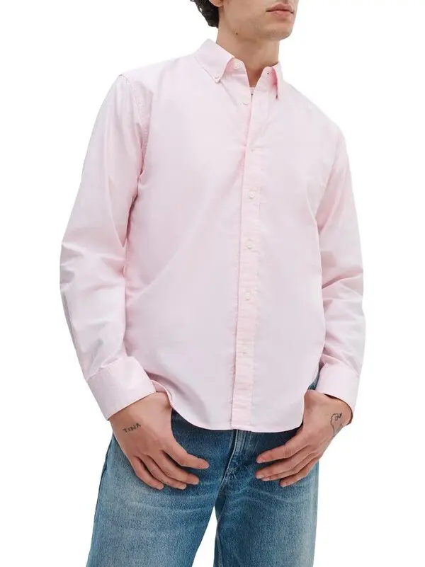 Rag & Bone Classic Fit Oxford Button-down Shirt - Pink