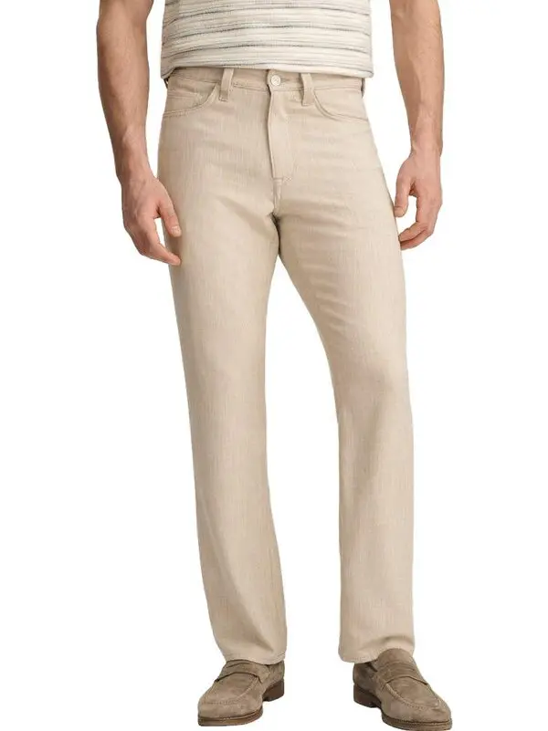 34 Heritage Relaxed Straight Leg Twill Pants - Wheat Cross Twill