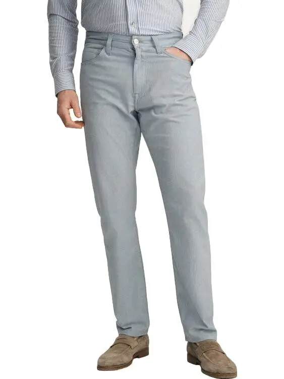34 Heritage Courage Stretch Twill Straight Leg Pants - Blue Honeycomb