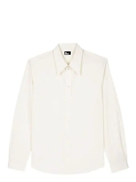 The Kooples Long-sleeved Slim-fit Cotton Shirt - Yellow