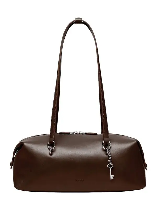 ORYANY Leather Shoulder Bag - Dark Choco