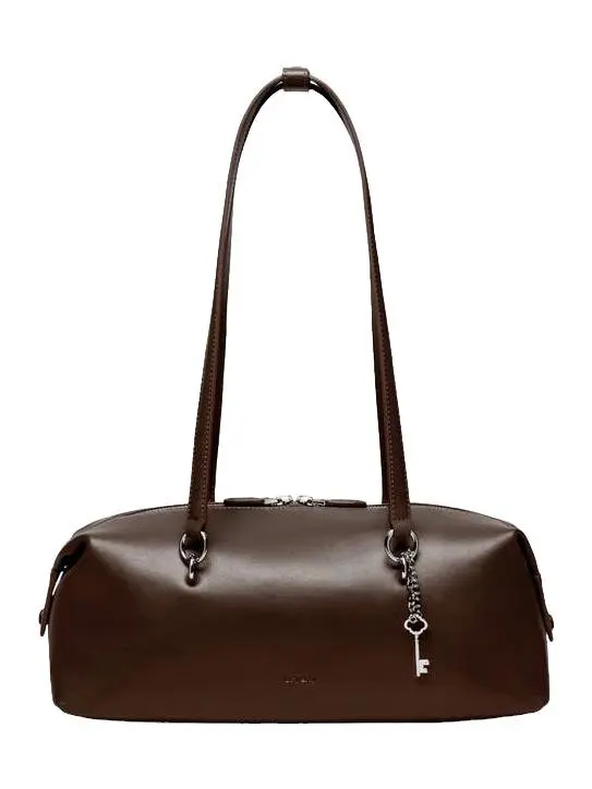 ORYANY Leather Shoulder Bag - Dark Choco