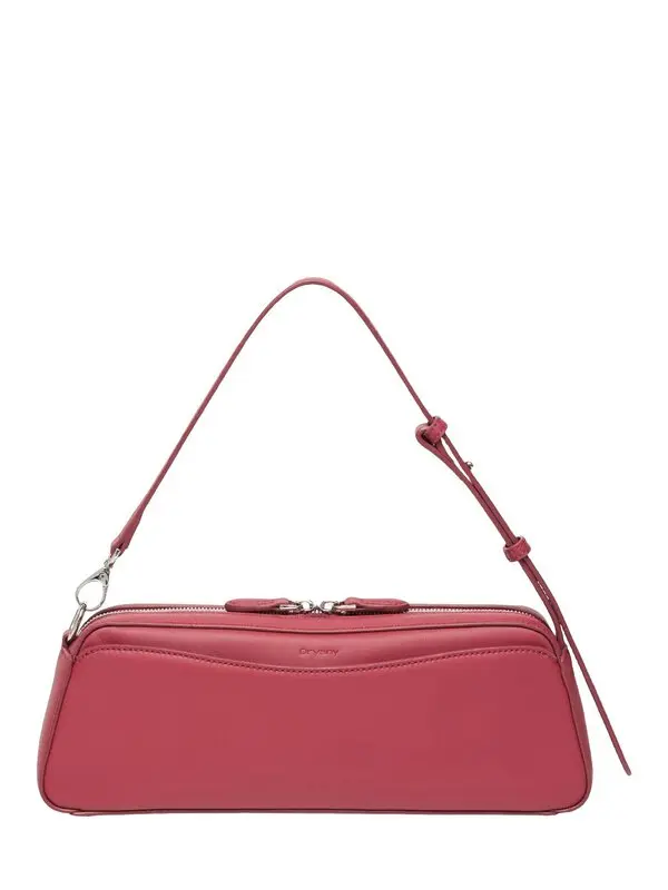 ORYANY Mini Canna Leather Shoulder Bag - Sun Red
