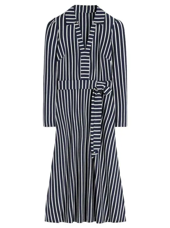 Boden Imogen Stripe Jersey Dress - French Navy And Ivory Stripe