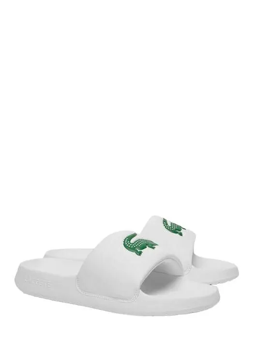 Lacoste Serve Slide Sandal - White/green