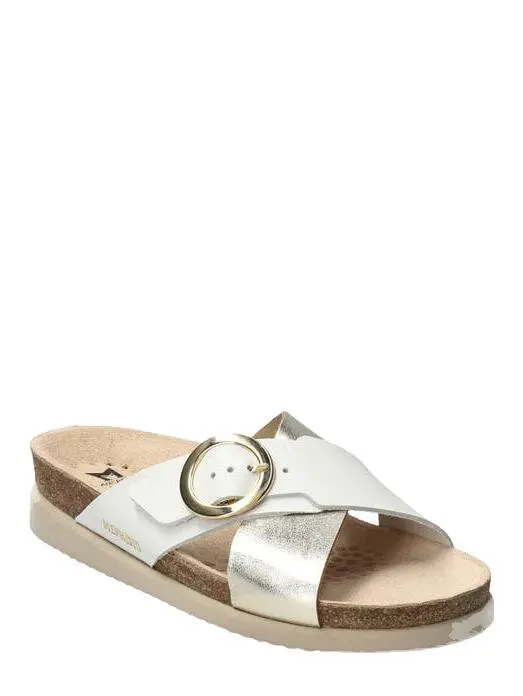 Mephisto Hirina Slide Sandal - Metallic Gold