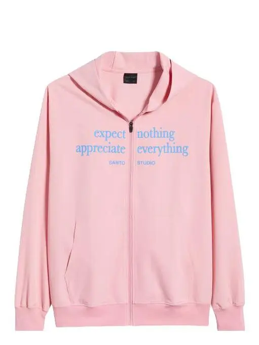SANTO STUDIO Tempo Appreciate Tech Hooded Zip Jacket Jett Lawrence Edition - Pink