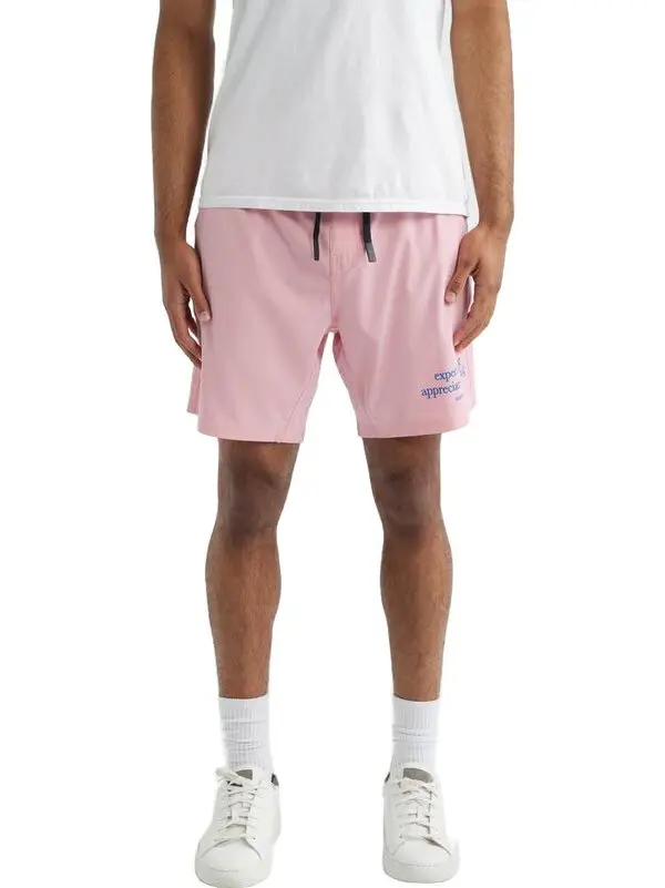 SANTO STUDIO Tempo Appreciate Tech Drawstring Shorts Jett Lawrence Edition - Pink