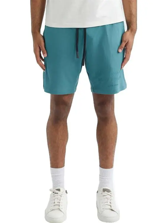 SANTO STUDIO Tempo Enjoy Comfort Fleece Drawstring Shorts Ryan Sheckler Edition - Blue