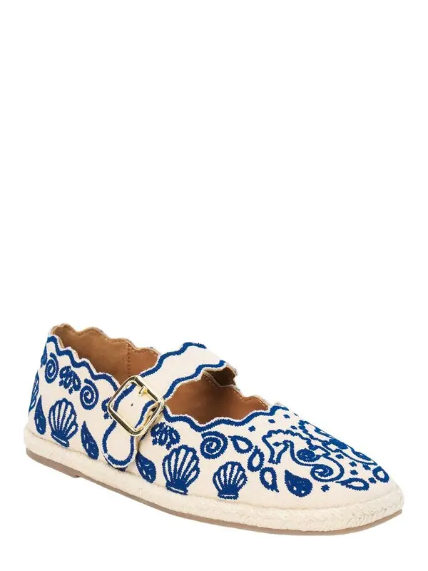 Matisse Ariana Espadrille Mary Jane Flat - Blue