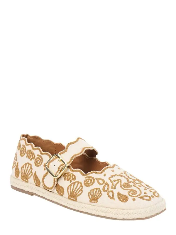 Matisse Ariana Espadrille Mary Jane Flat - Tan