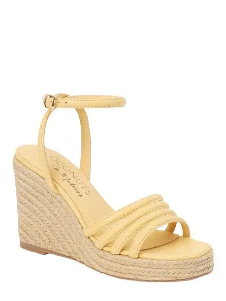 Matisse Sunnie Espadrille Platform Wedge Sandal - Butter