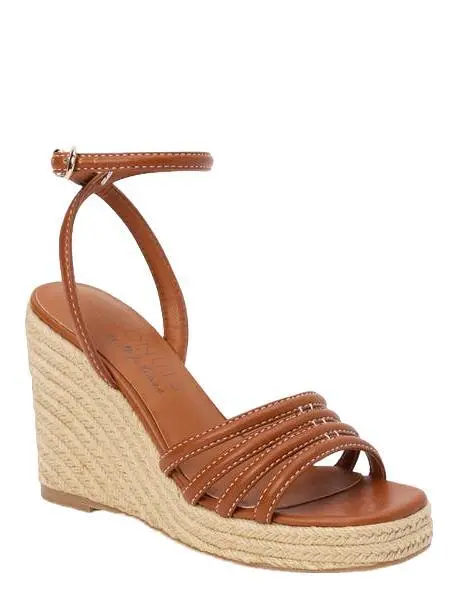 Matisse Sunnie Espadrille Platform Wedge Sandal - Cognac