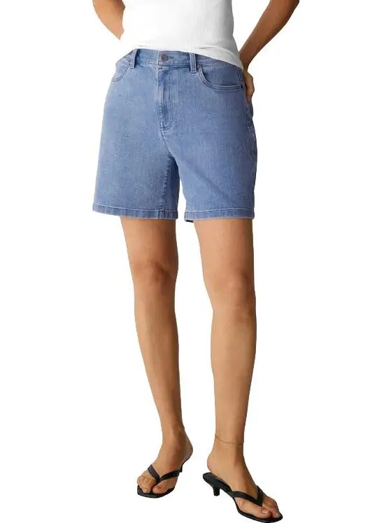 Eileen Fisher High-waisted Denim Shorts - Classic Indigo