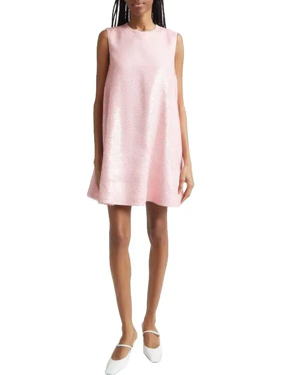 Stella McCartney Sequin A-line Mini Dress - Ballet Pink