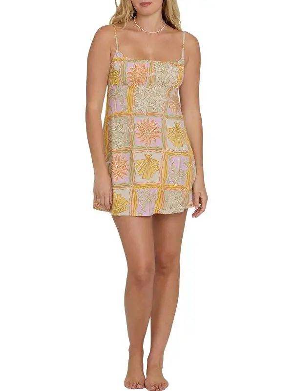 BILLABONG Printed Mini Dress - Sweet Lilac