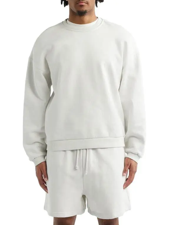 ELWOOD Core Oversized Crewneck Sweatshirt - Vintage White