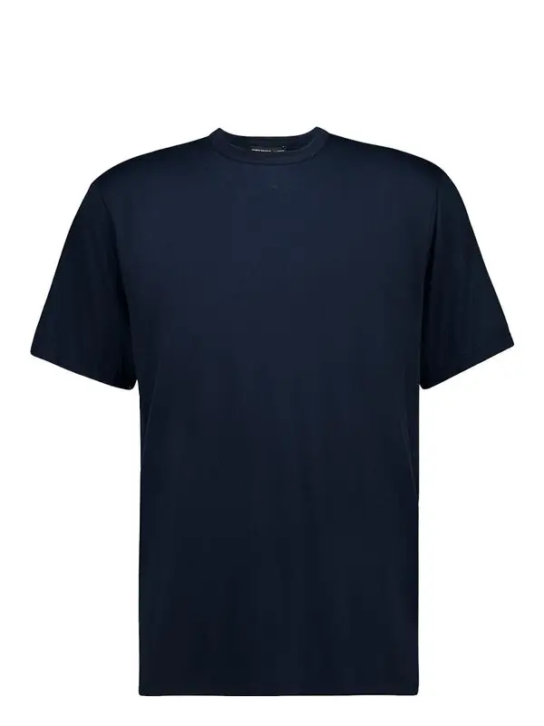 JAMES PERSE French Navy Luxe Lotus Cotton T-shirt - Blue