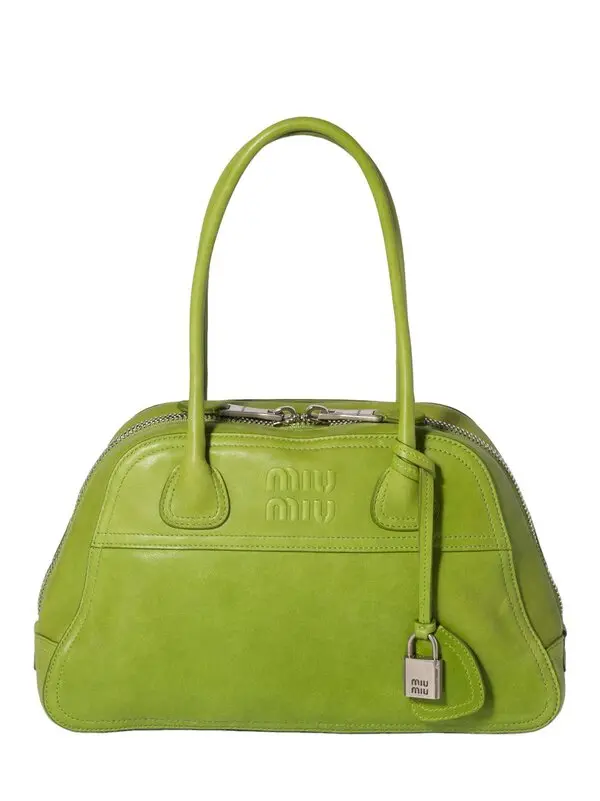 Miu Miu Vivant Nappa Leather Bag - Fern Green