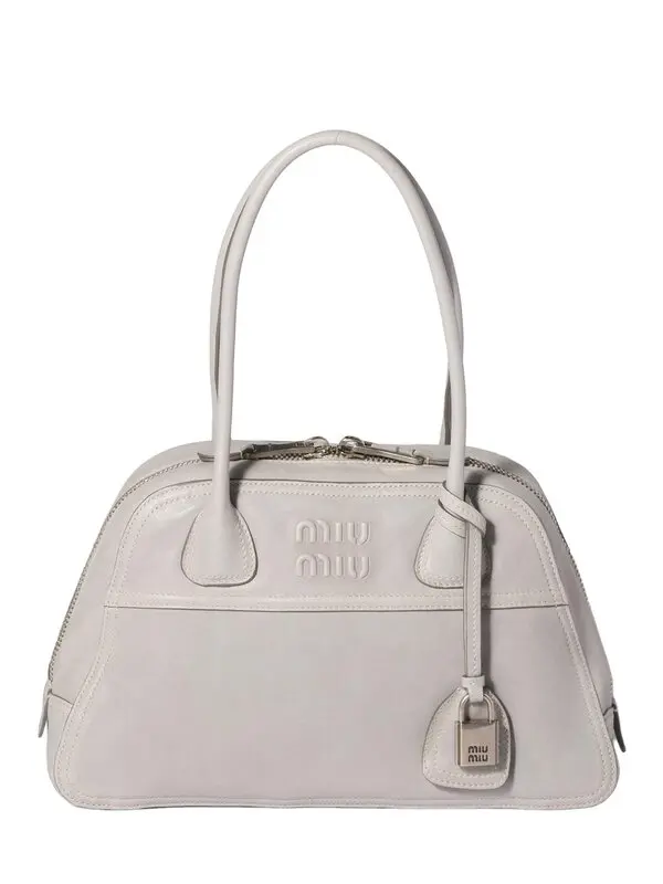 Miu Miu Vivant Nappa Leather Bag - Granite Gray