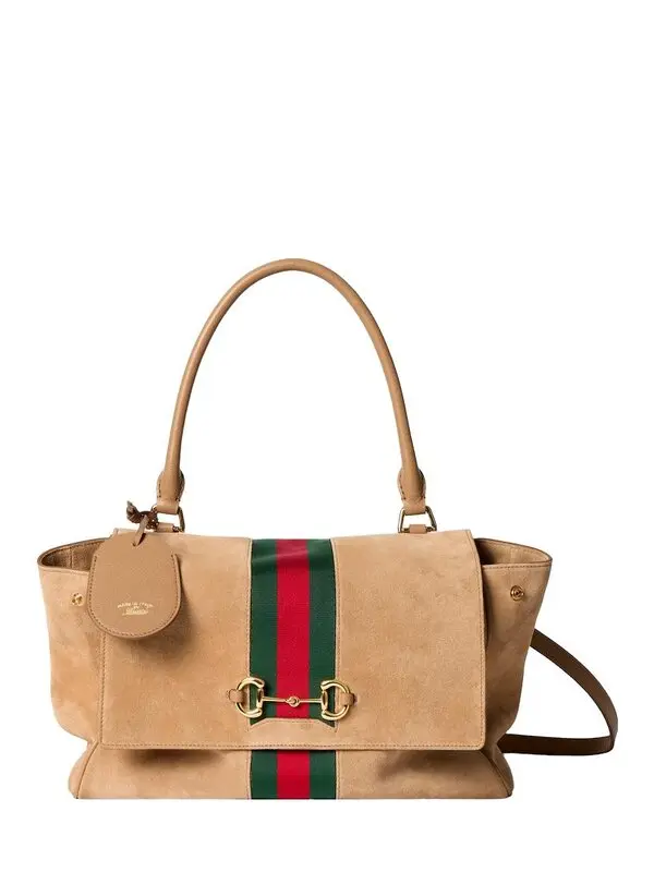 Gucci Paparazzo Medium Top Handle Bag - Beige