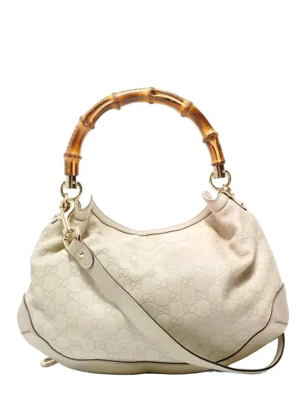 Gucci 2000s Gg Shima Shoulder Bag - Neutrals