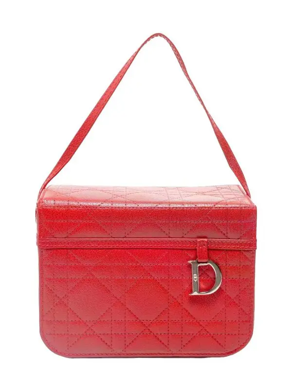 Dior 2007 Cannage Quilting Handbag - Red