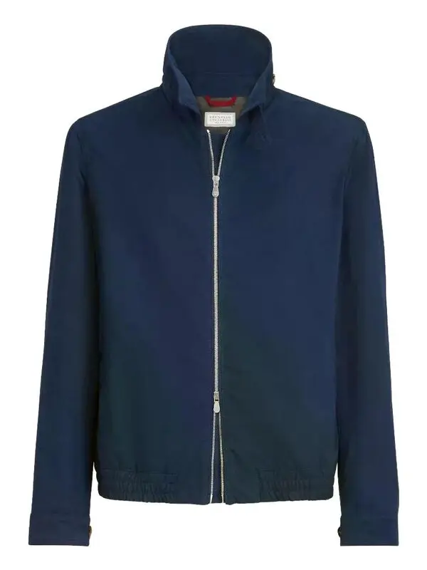 Brunello Cucinelli Water-resistant Microfiber Jacket - Blue