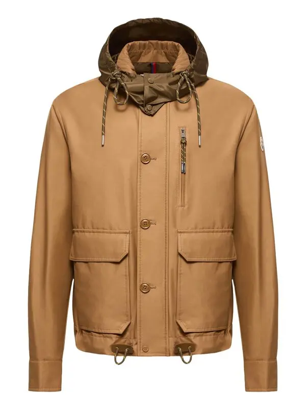 Moncler Montmirail Twill Shirt Jacket - Beige