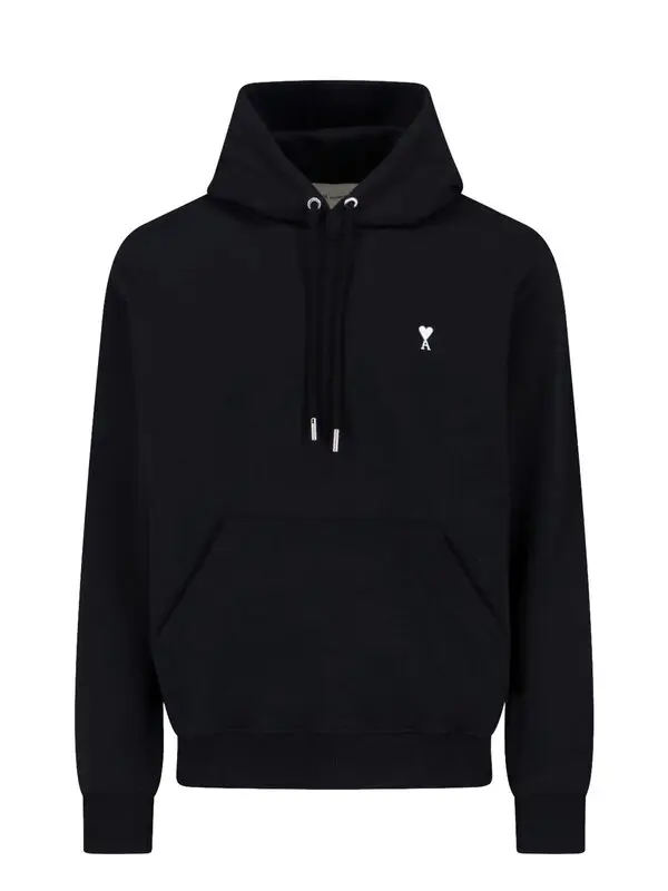 AMI Paris De Cœur Hoodie - Black