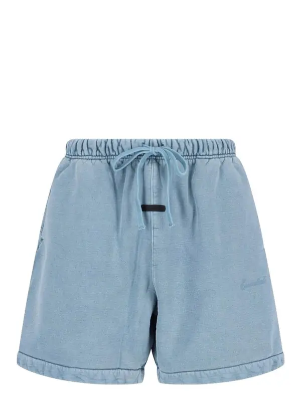 Fear Of God Sport Shorts With Logo - Blue