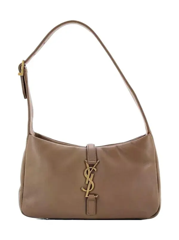 Saint Laurent Le 5 A 7 Small Hobo Bag - Brown