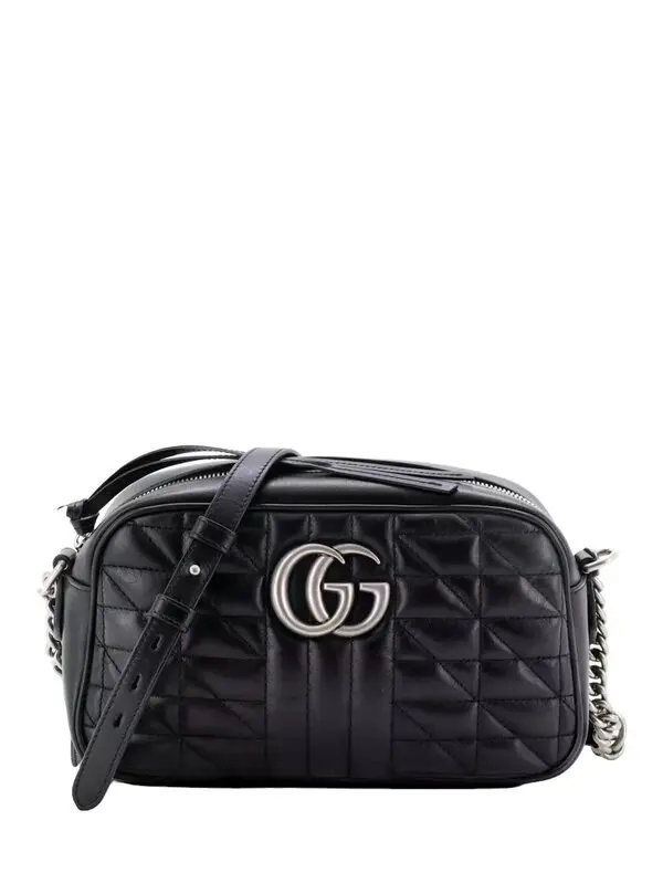 Gucci Gg Marmont Small Shoulder Bag - Black