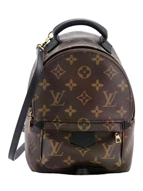 LOUIS VUITTON Palm Springs Monogram Canvas Mini Backpack - Brown