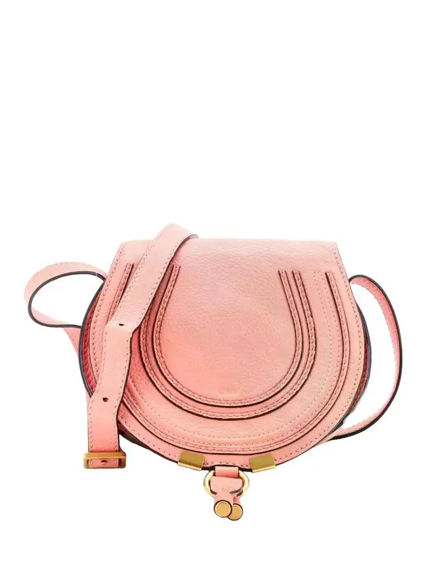 Chloé Marcie Leather Mini Crossbody Bag - Pink