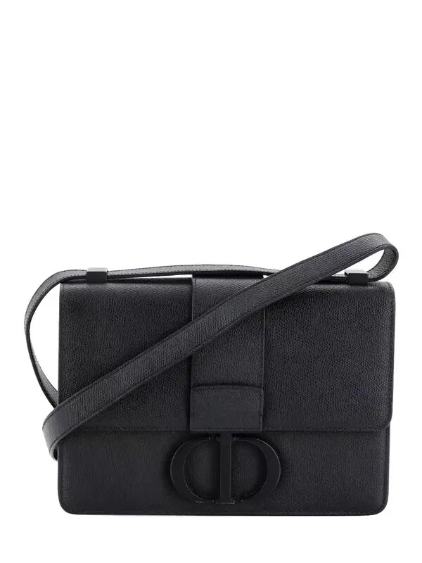 Dior Ultra Matte 30 Montaigne Flap Bag - Black