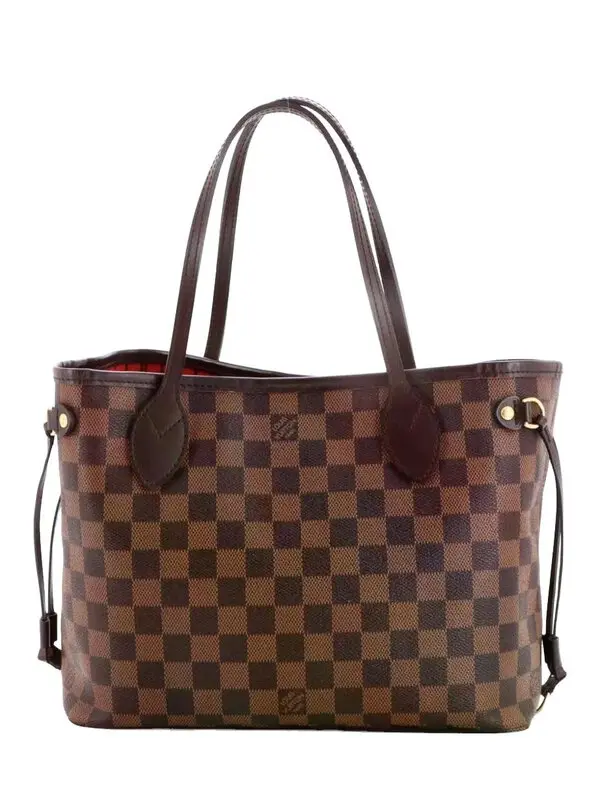 LOUIS VUITTON Neverfull Nm Damier Pm Tote Bag - Brown