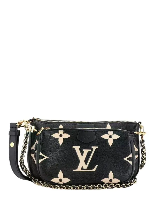 LOUIS VUITTON Multi Pochette Accessoires Bicolor Monogram Empreinte Giant - Black