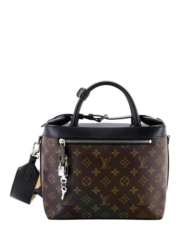 LOUIS VUITTON City Cruiser Handbag Monogram Canvas And Leather Pm Satchel - Black