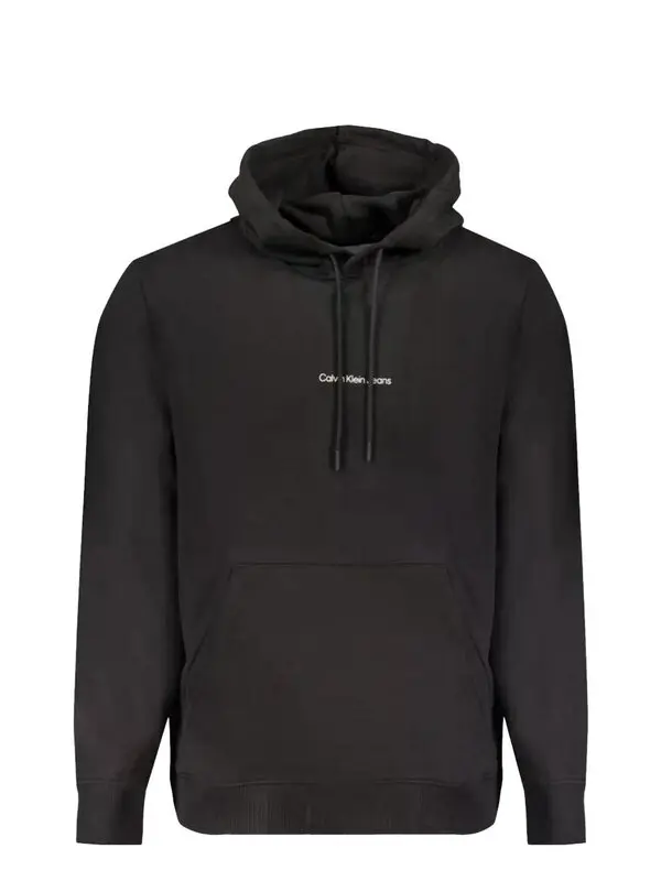 Calvin Klein Logo And Graphic-print Hoodie - Black