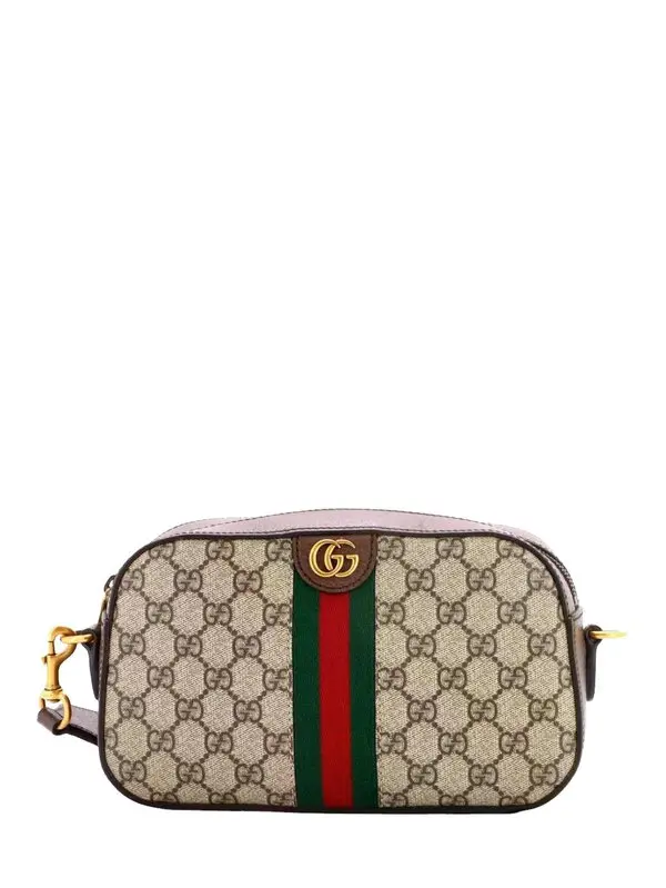 Gucci Ophidia Convertible Camera Shoulder Bag - Brown