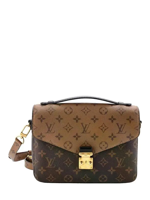 LOUIS VUITTON Pochette Metis Reverse Monogram Canvas - Brown